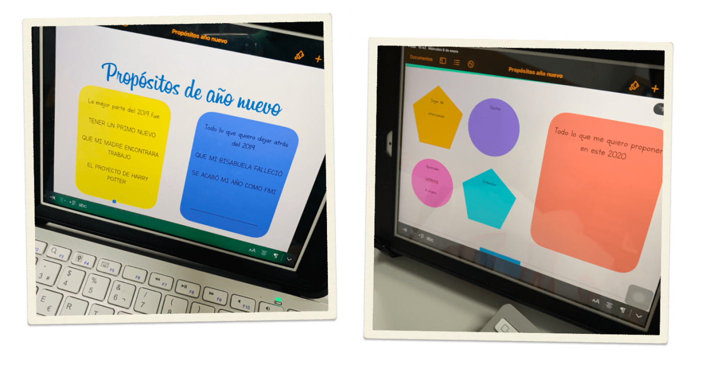 Actividad «Propósitos Año Nuevo» – del pupitre a las estrellas